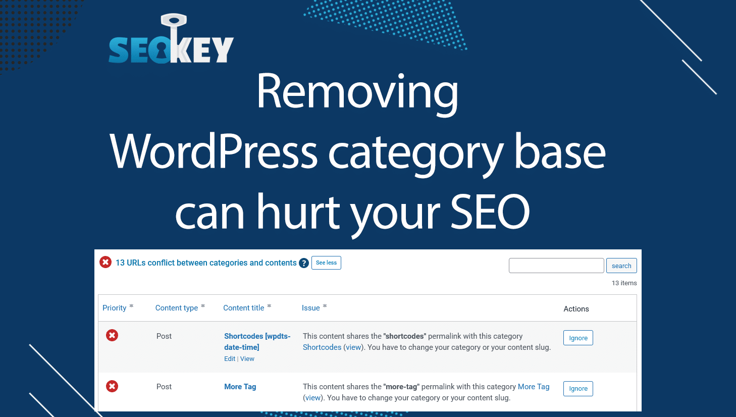 Removing WordPress category base can hurt your SEO